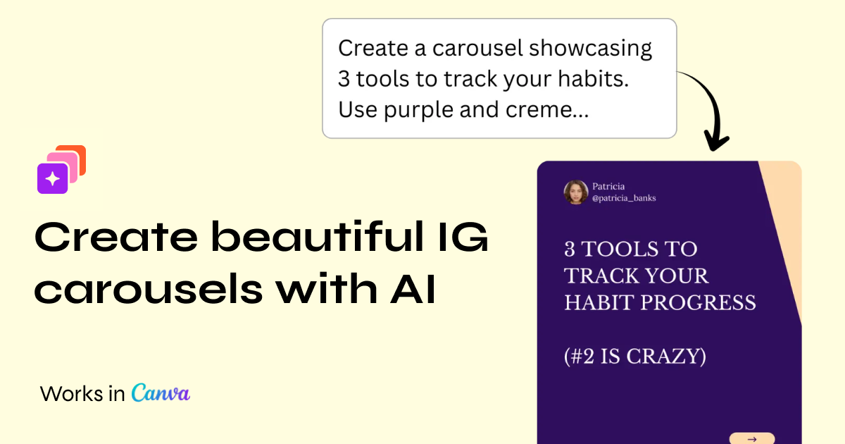 Carousel Studio | Create beautiful carousels in Canva